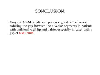 nasoalveolar molding | PPTX