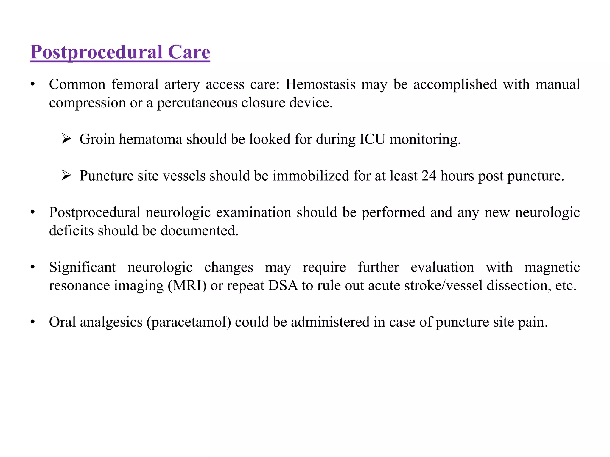 Digital Subtraction Neuroangiography: What a Resident Should Know | PPTX
