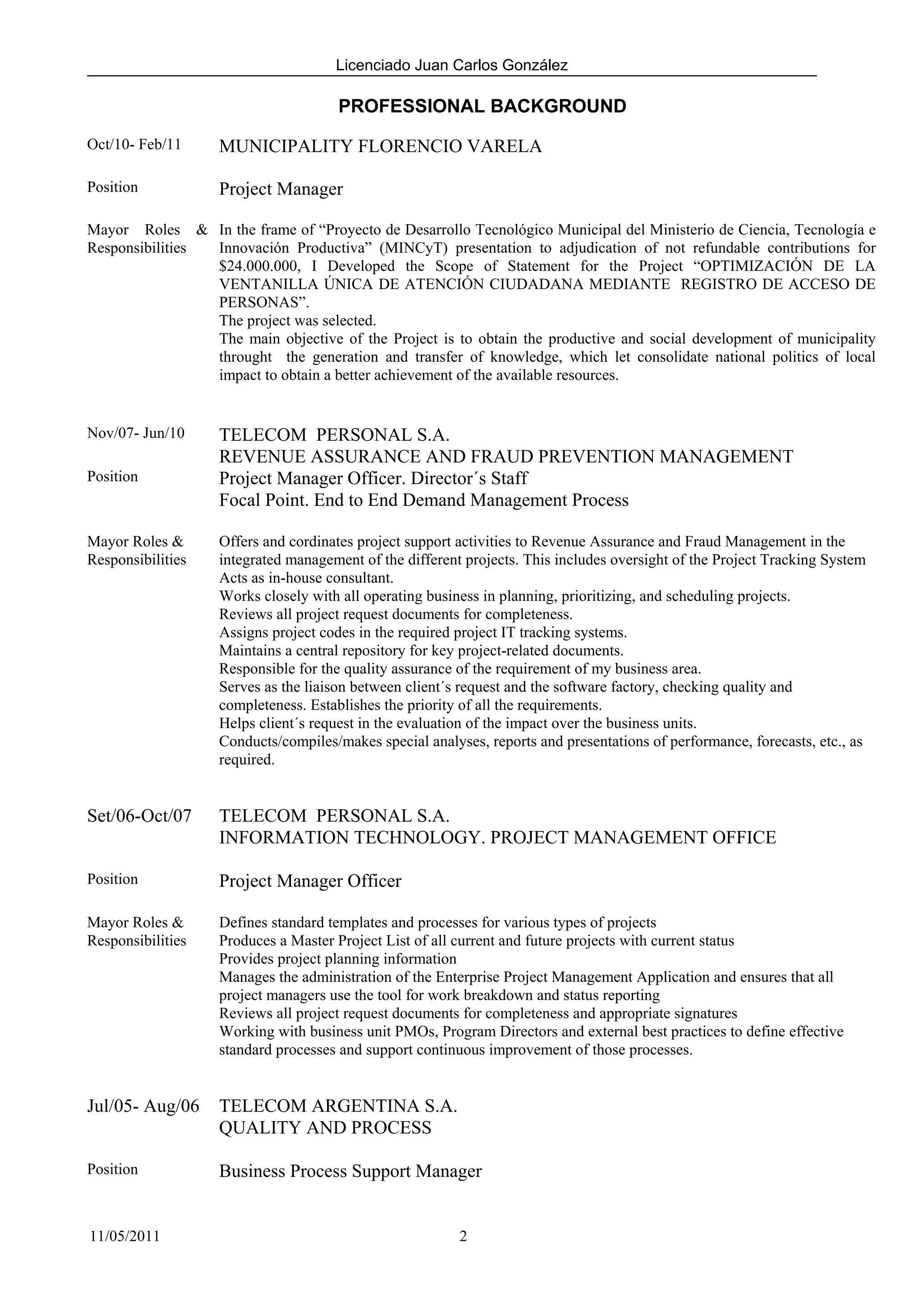 English Resume | PDF