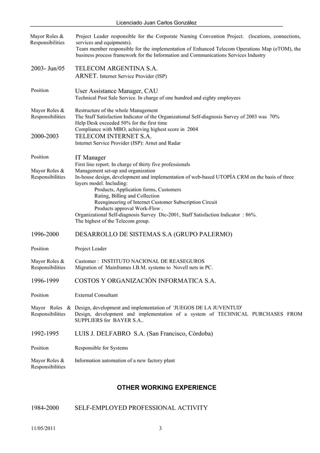 English Resume | PDF