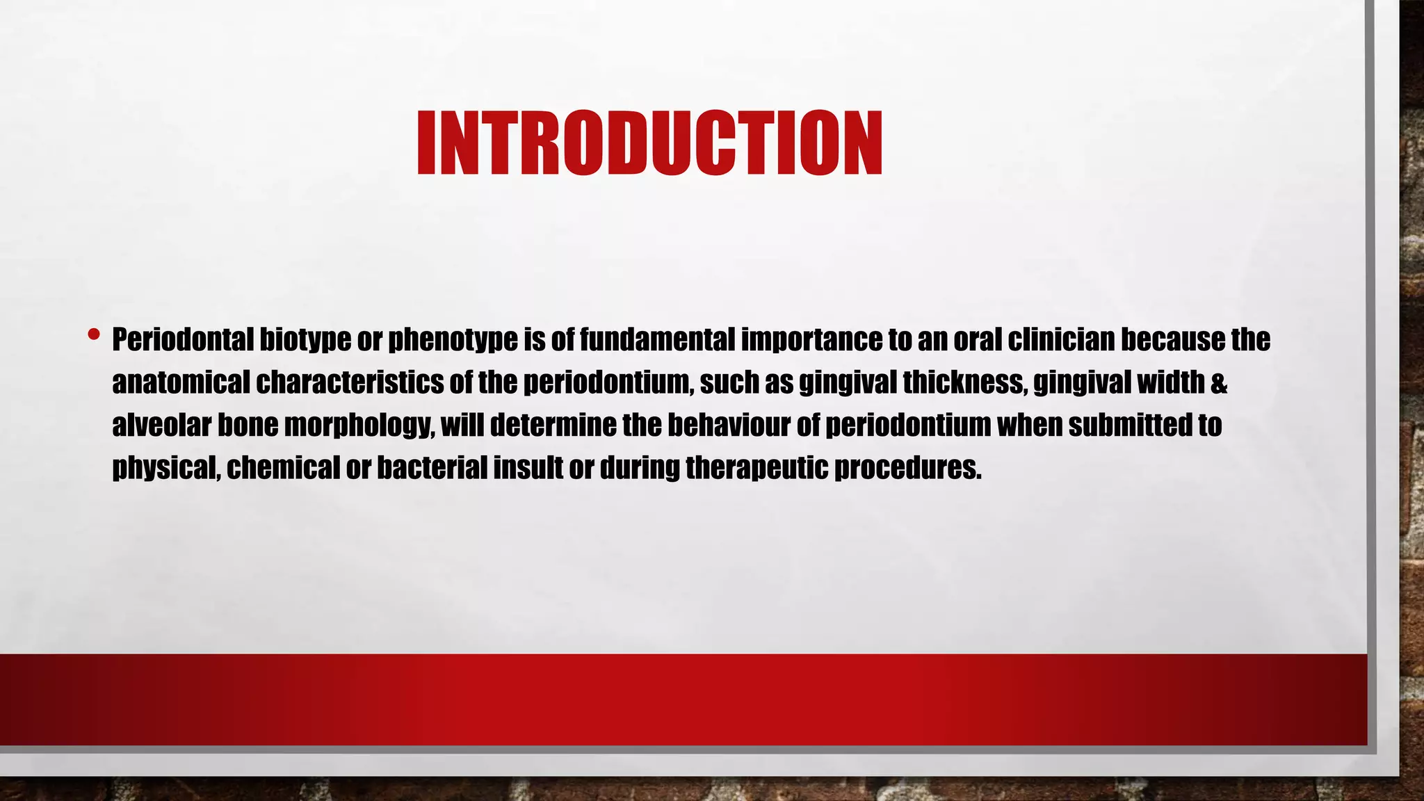 Jc gingival biotype | PPTX