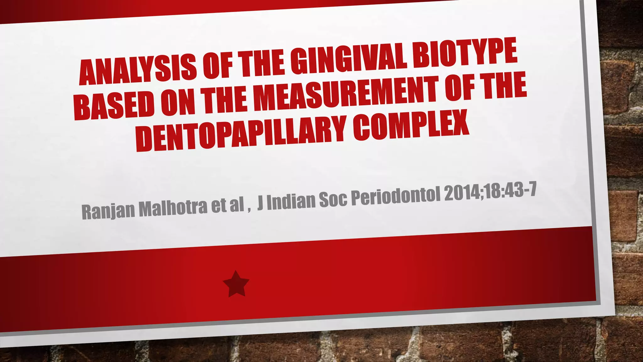 Jc gingival biotype | PPT