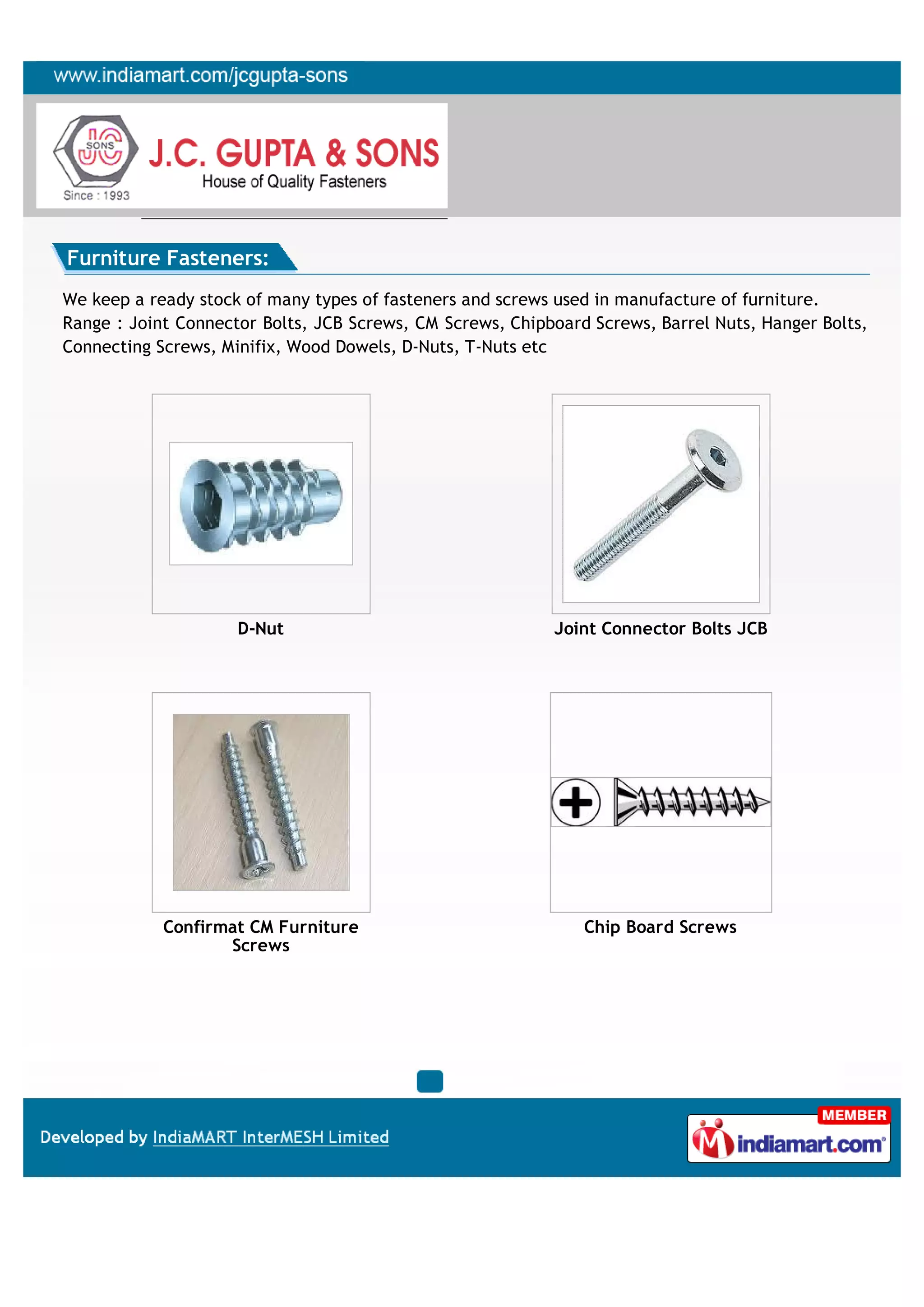 J. C. Gupta & Sons, Bengaluru, Hardware and Accessories | PDF | Needlework | Arts and Crafts