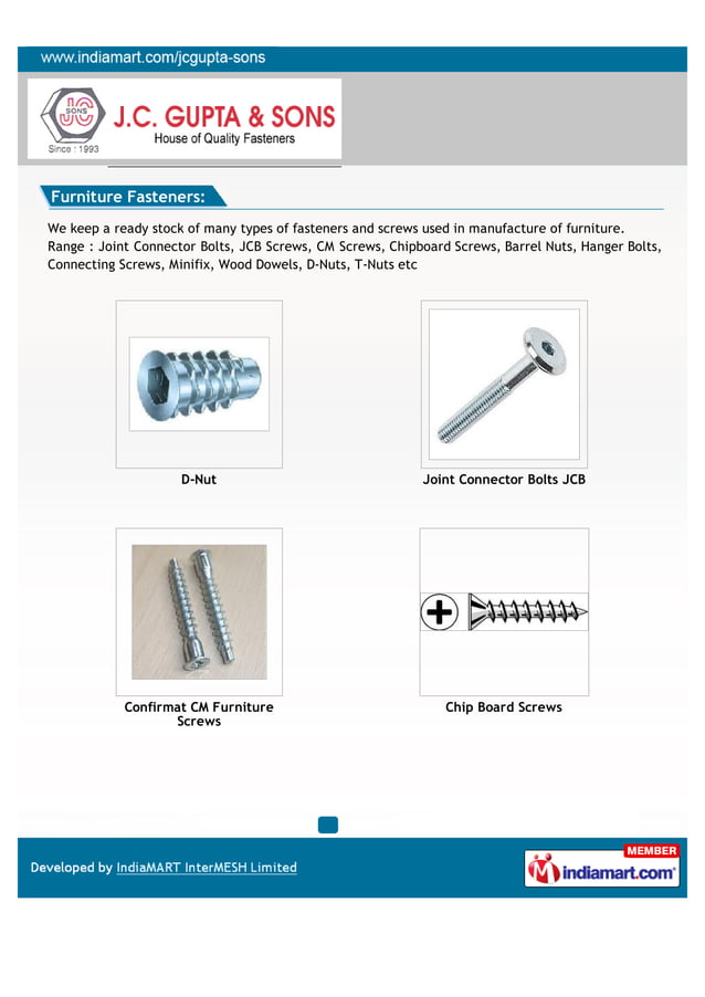 J. C. Gupta & Sons, Bengaluru, Hardware and Accessories | PDF | Needlework | Arts and Crafts