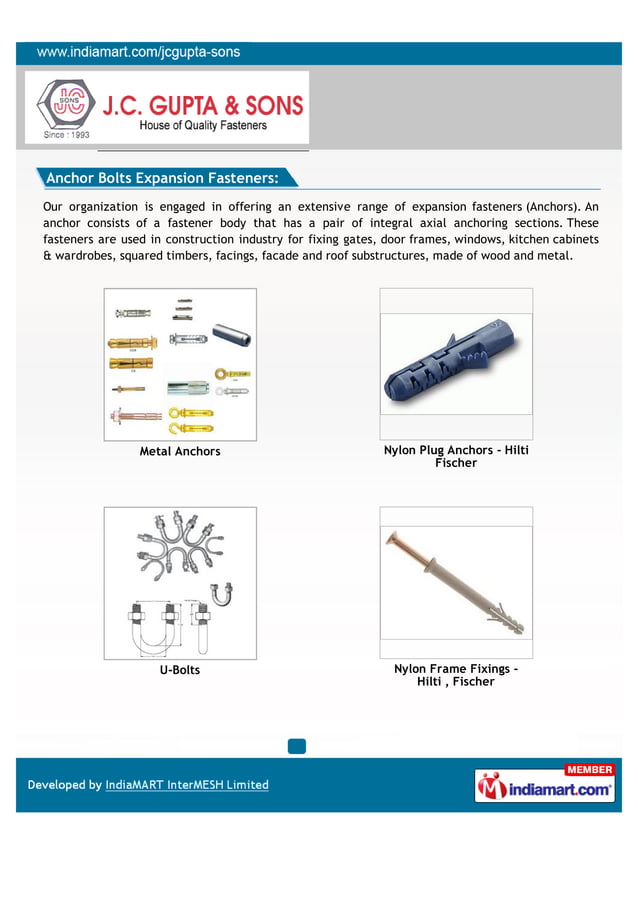 J. C. Gupta & Sons, Bengaluru, Hardware and Accessories | PDF ...