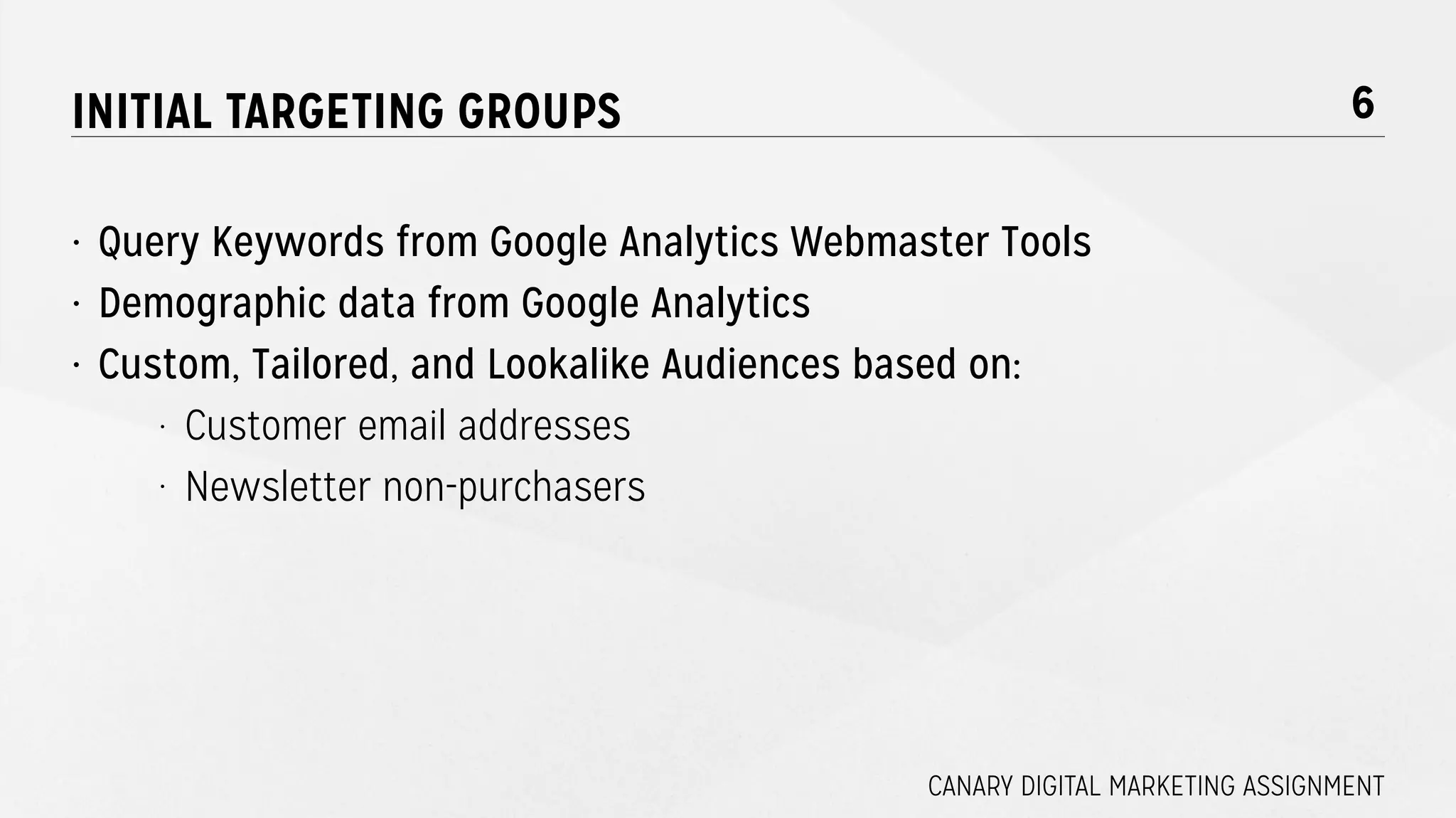 Canary Interview Assignment [2015] | PDF