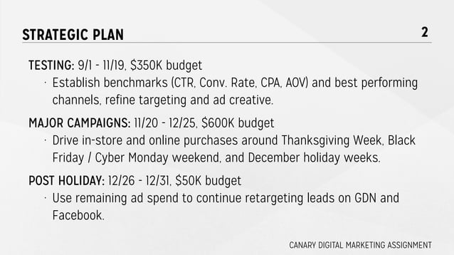 Canary Interview Assignment [2015] | PPT