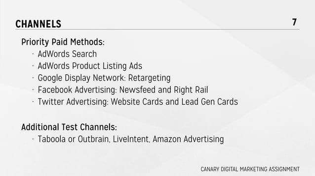 Canary Interview Assignment [2015] | PPT