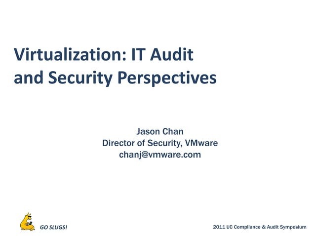 Virtualization: Security and IT Audit Perspectives | PPTX | Cloud ...