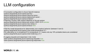 When GenAI meets with Java with Quarkus and langchain4j | PPT