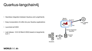 When GenAI meets with Java with Quarkus and langchain4j | PPT