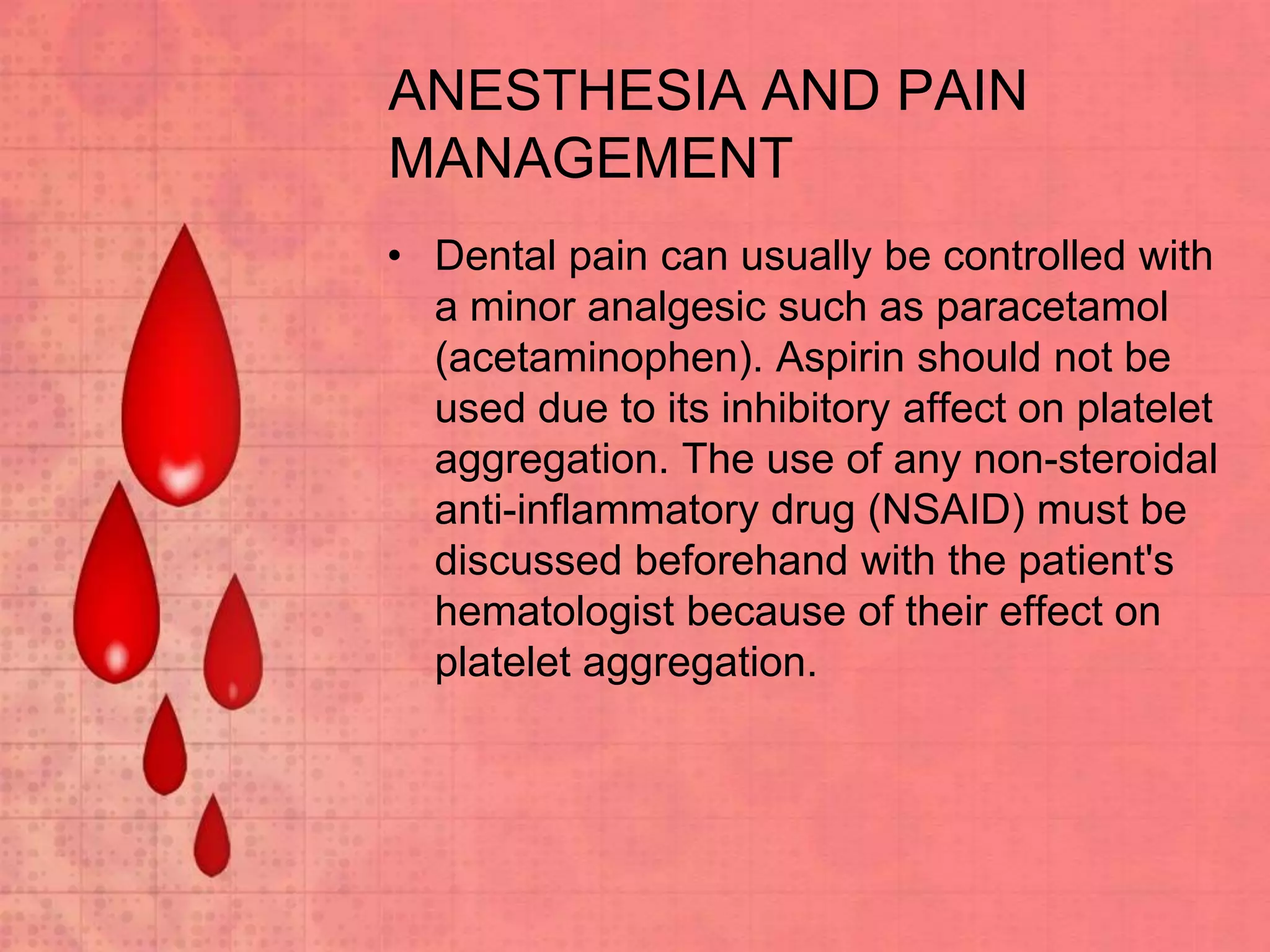 Dental management of the hemophilic patient | PPTX
