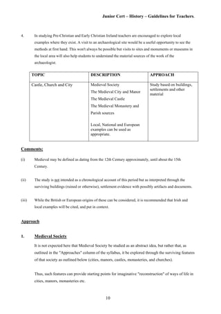 Jc history guidelines for teachers | PDF | Secondary Education | Education