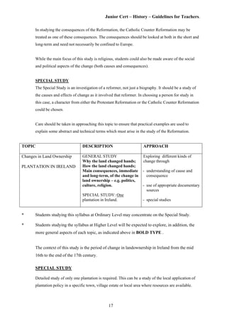 Jc history guidelines for teachers | PDF | Secondary Education | Education