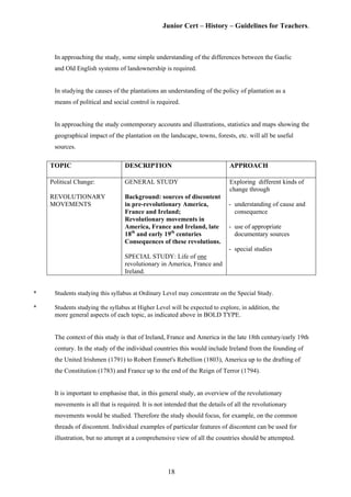 Jc history guidelines for teachers | PDF | Secondary Education | Education