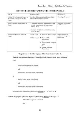 Jc history guidelines for teachers | PDF | Secondary Education | Education
