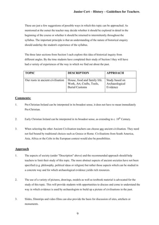 Jc history guidelines for teachers | PDF | Secondary Education | Education