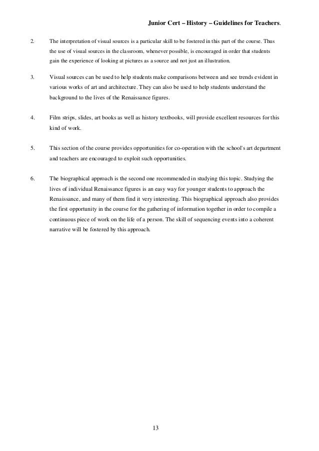 Jc history guidelines for teachers