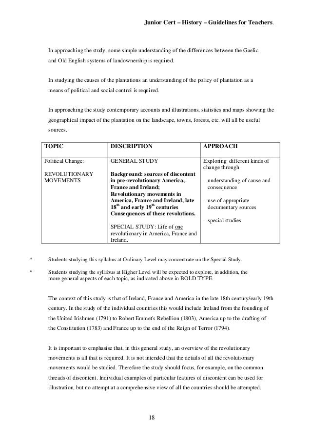 Jc history guidelines for teachers