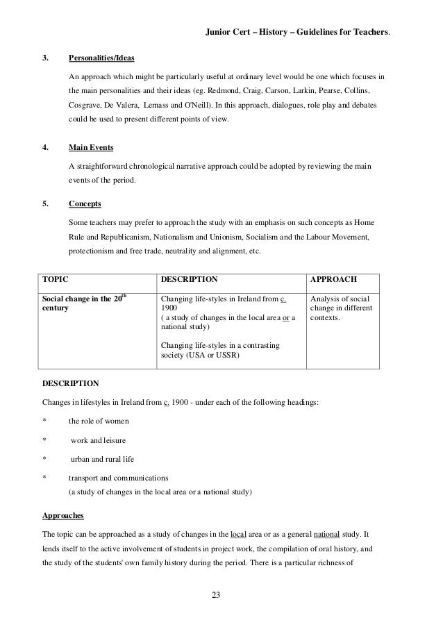 Jc history guidelines for teachers