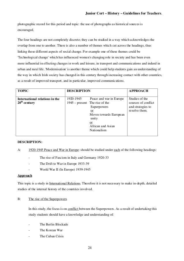 Jc history guidelines for teachers