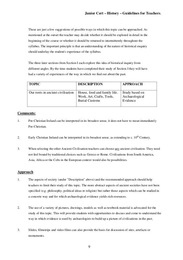 Jc history guidelines for teachers