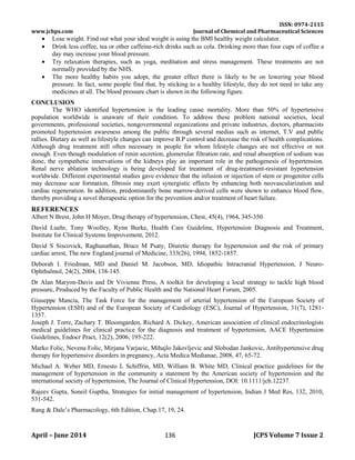 CONTROLLING HYPERTENSION: A BRIEF REVIEW | PDF