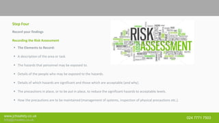Risk Assessment Training | JCH Safety | PPTX