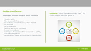 Risk Assessment Training | JCH Safety | PPTX