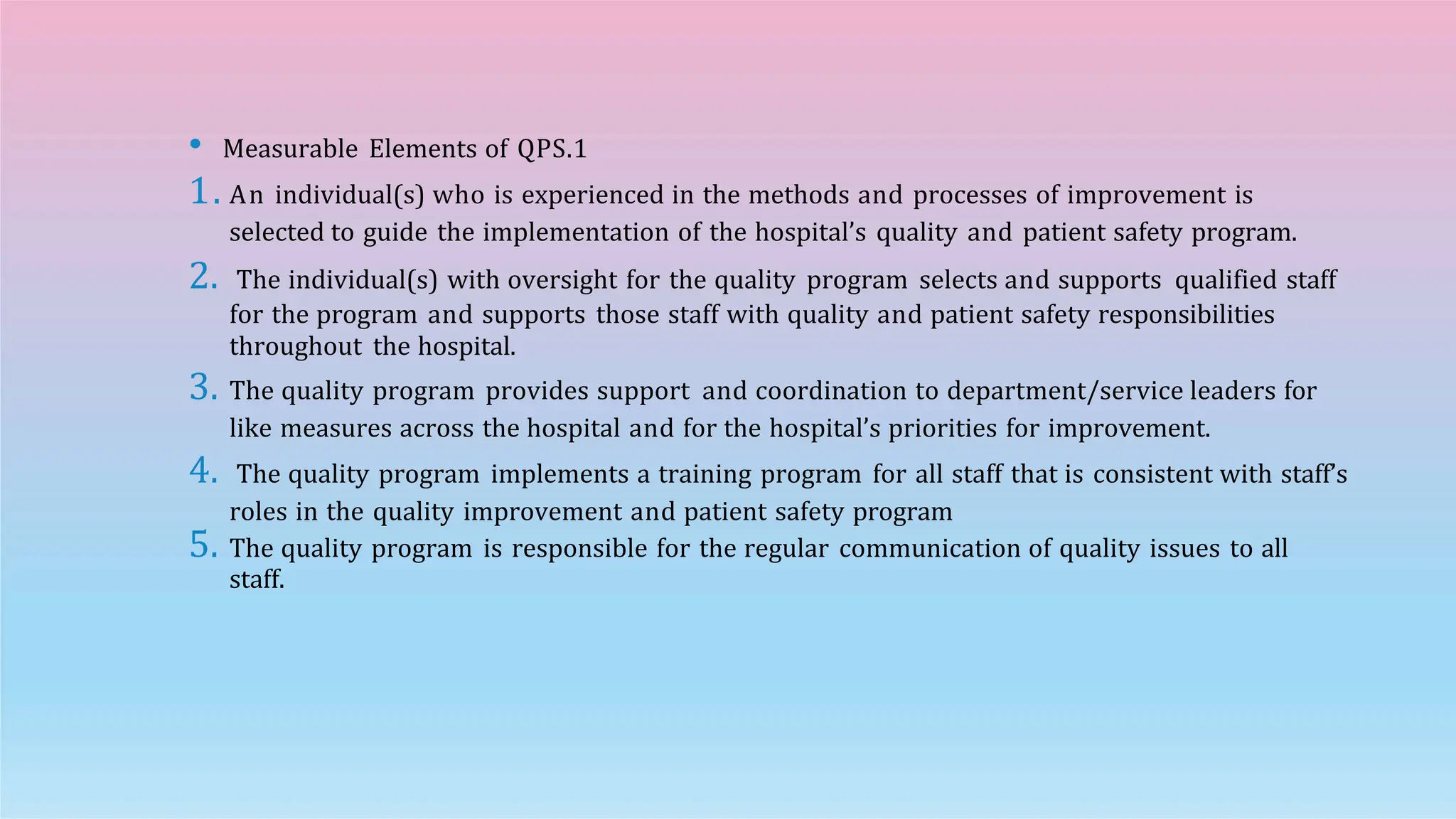 Joint commission international(JCI) | PPTX