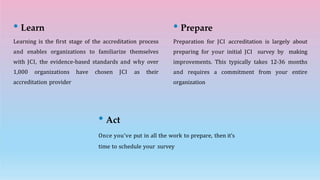 Joint commission international(JCI) | PPTX