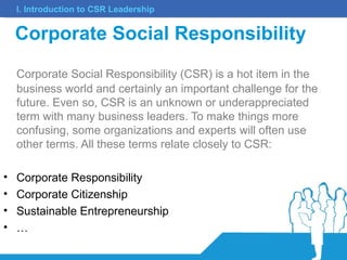 JCI CSR Leadership Toolkit | PPT