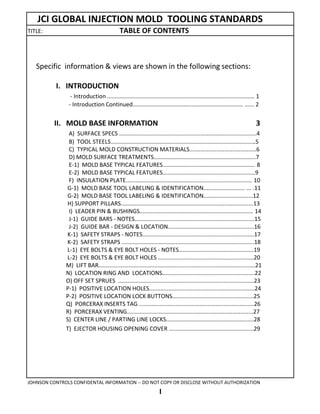 Jci m anage-injection_mold_tool_standards | PDF