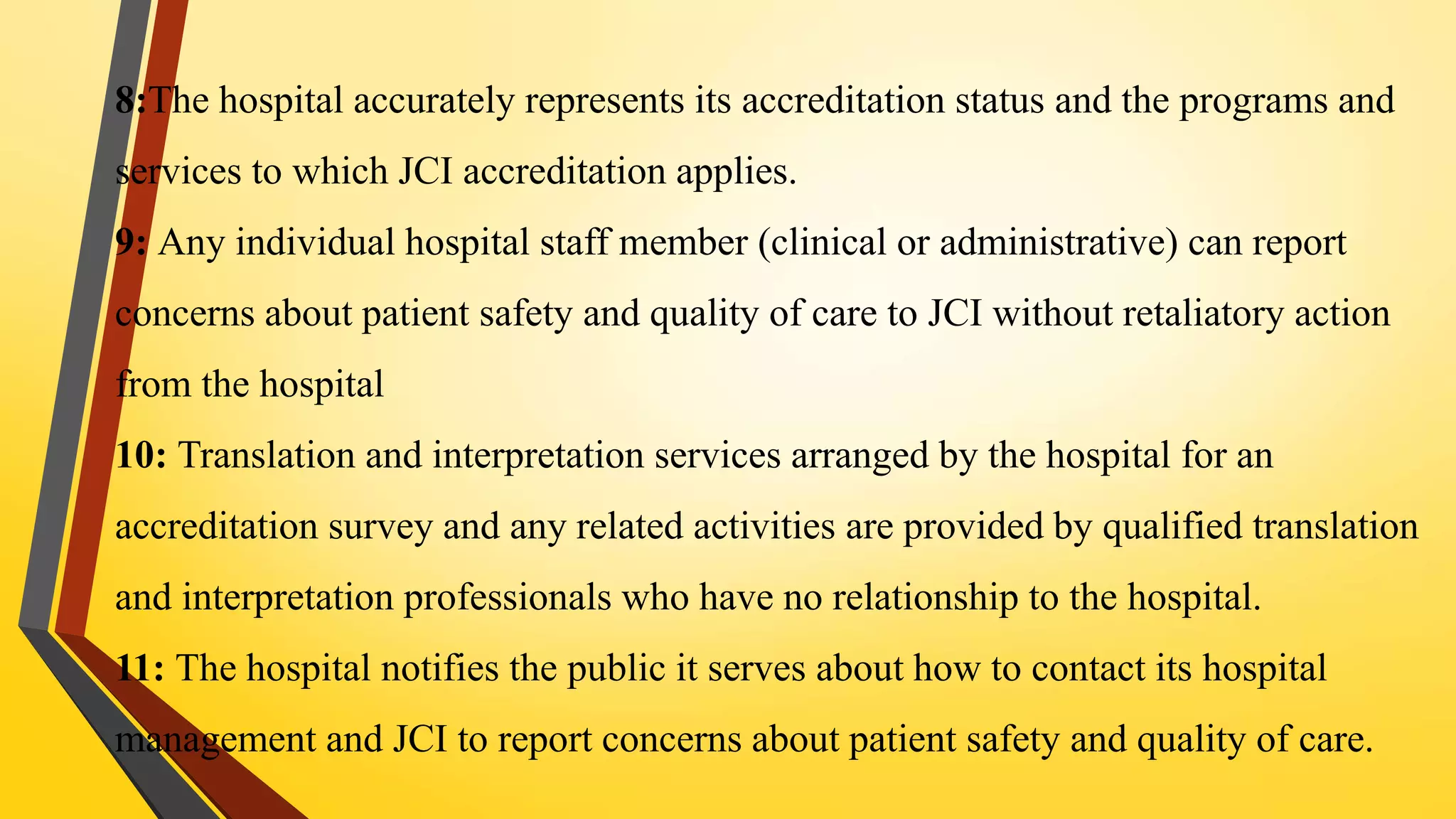 Joint Commission International (JCI) | PPTX