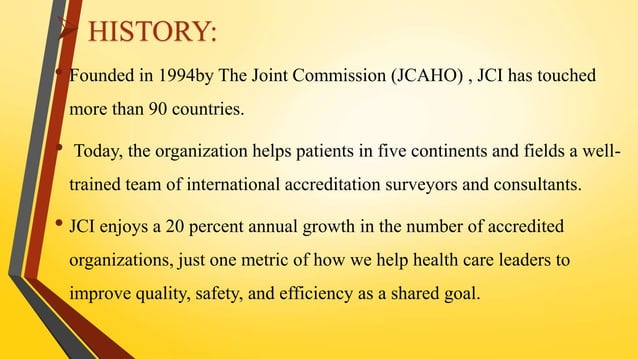 Joint Commission International (JCI) | PPTX