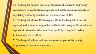 Joint Commission International (JCI) | PPTX