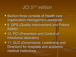 JCIA 5th edition key elements | PPT