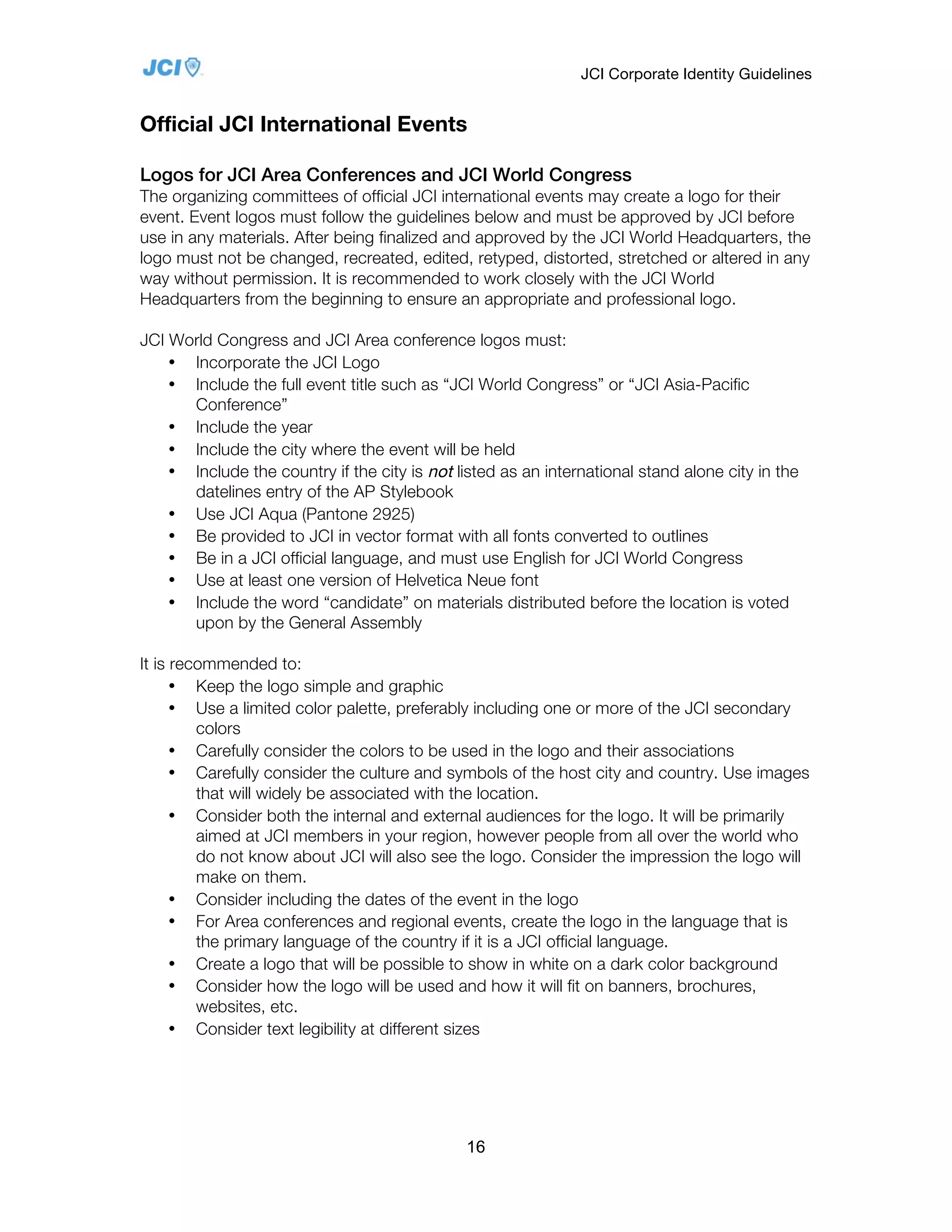 JCI Corporate Identity | PDF