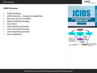 JCIDS Training : Tonex Training | PPTX