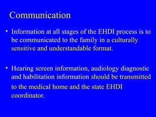 Infant hearing screening and deafness prevention | PPT