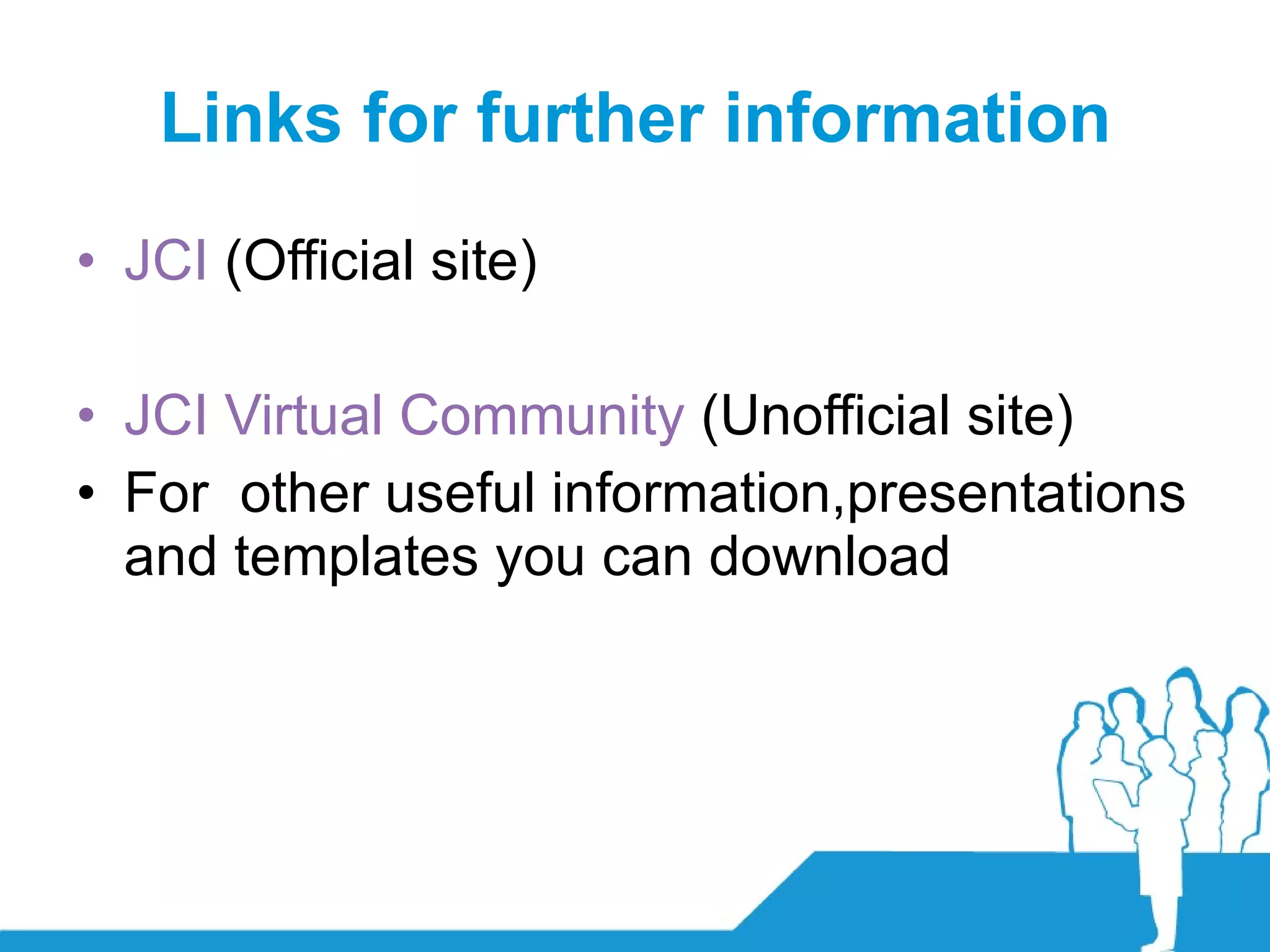 Jci induction without video "about jci" | PPT