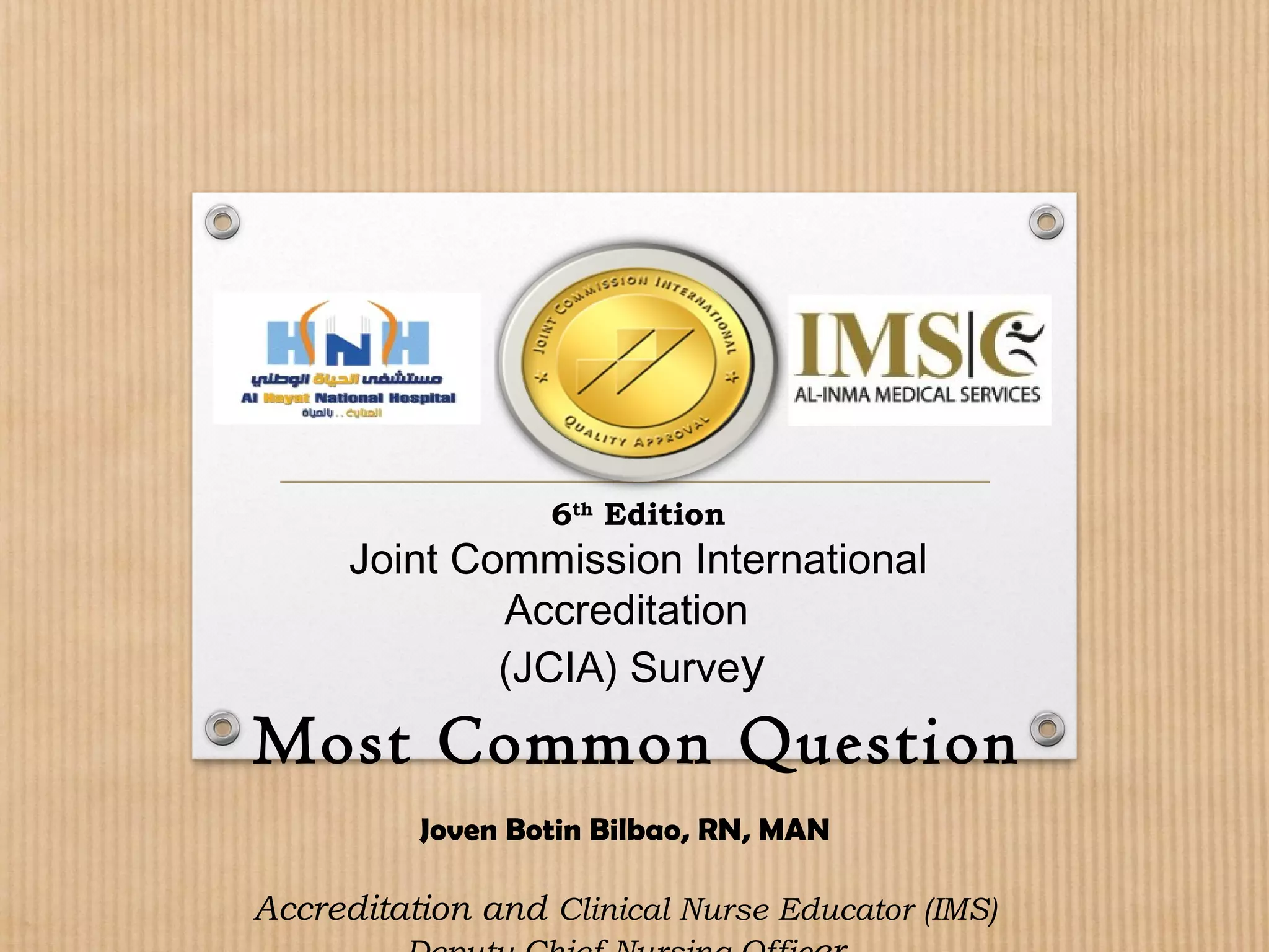 Jci most common question | PPT