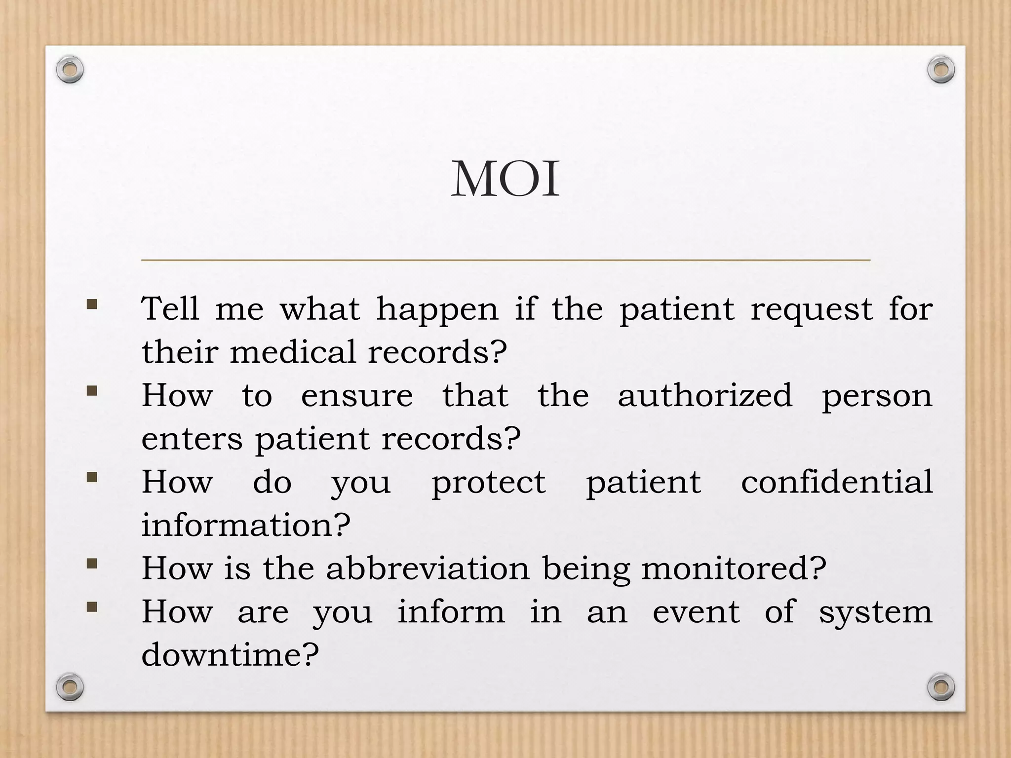 Jci most common question | PPT