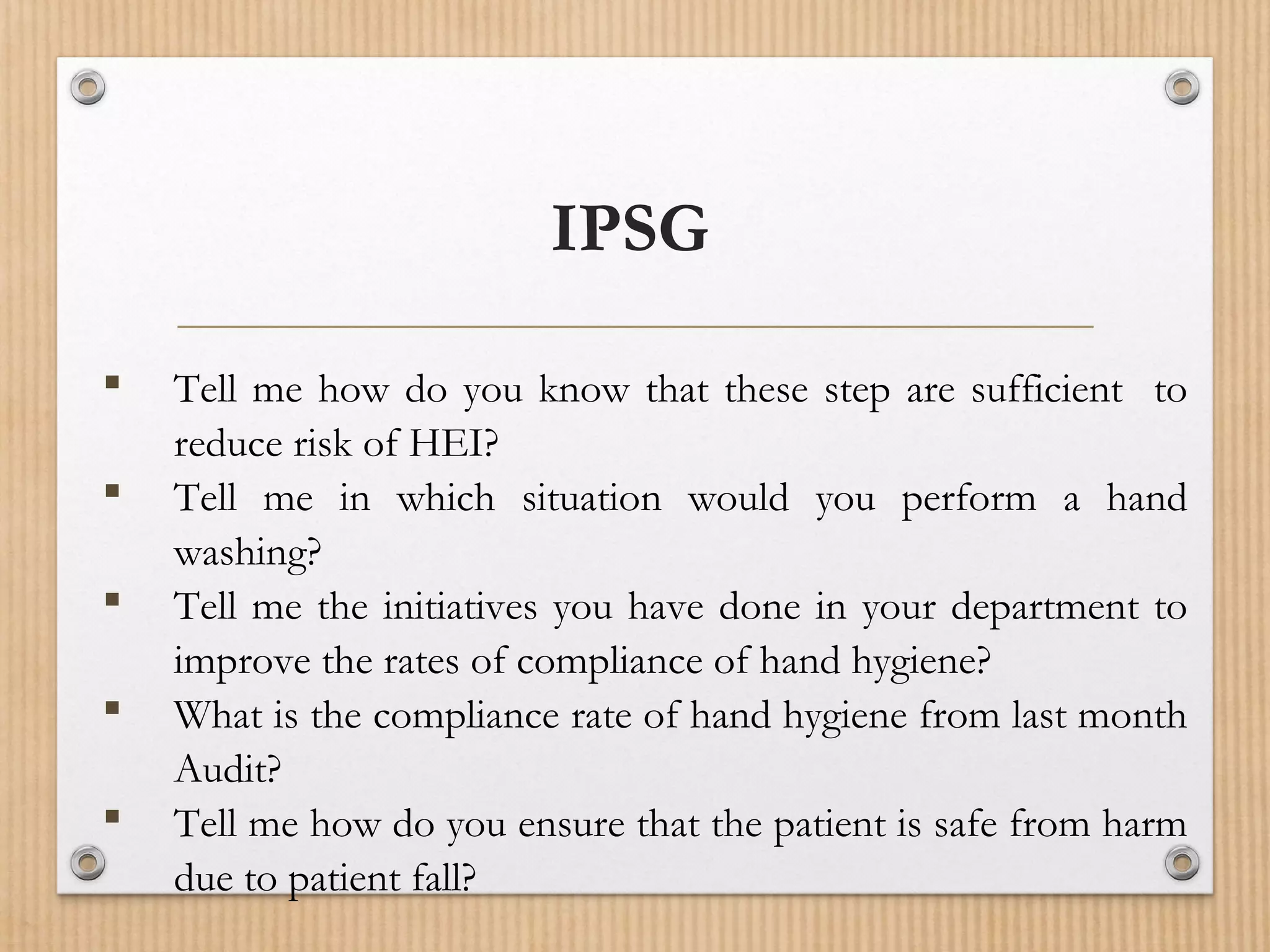 Jci most common question | PPT