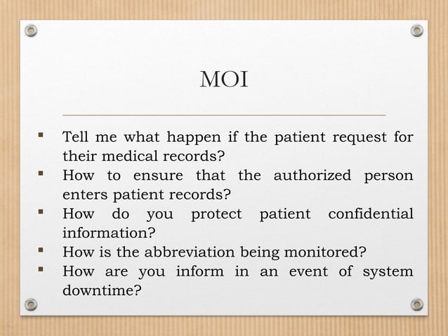 Jci most common question | PPT | Physical Therapy | Wellness