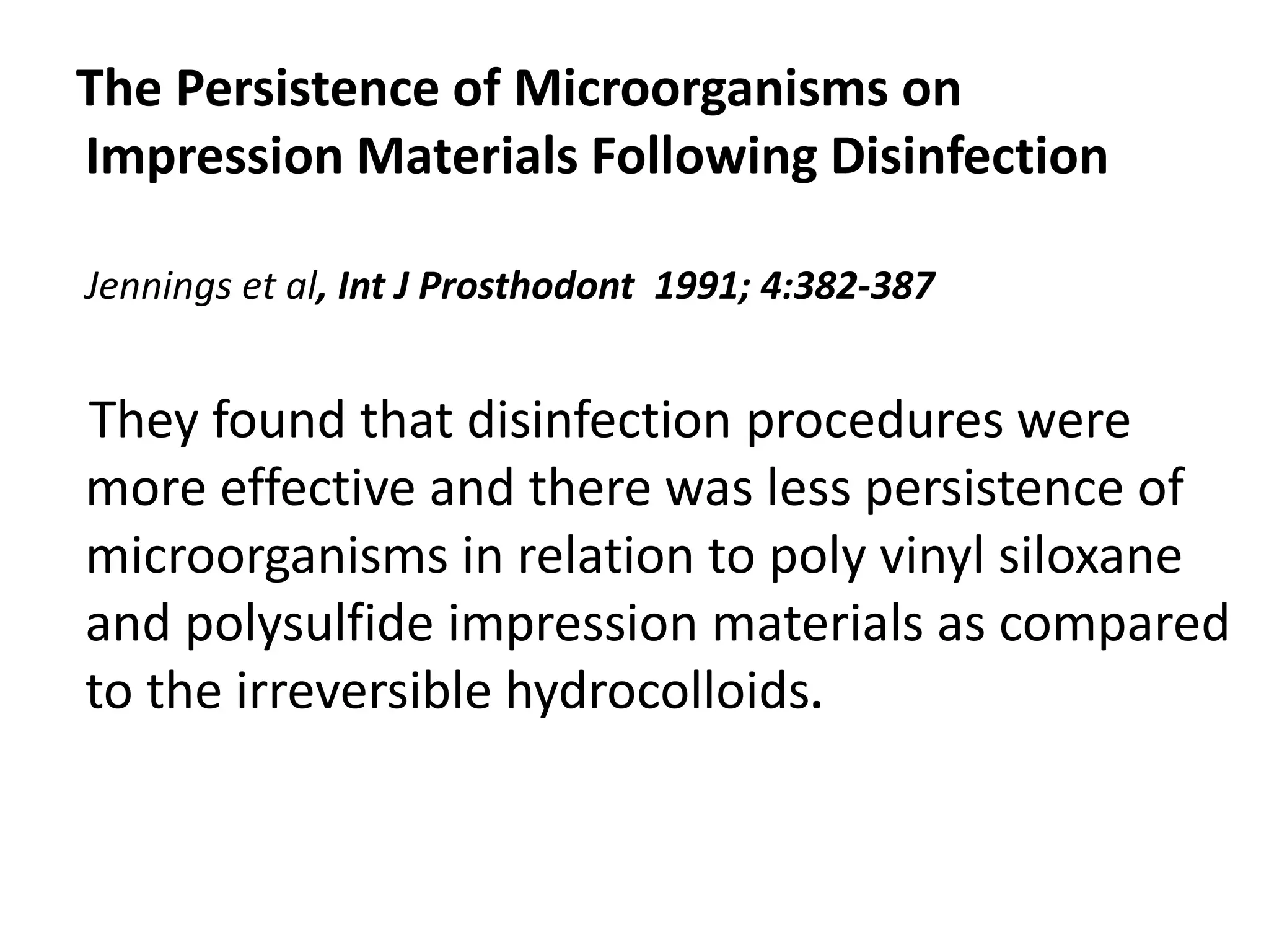Jc impression disinfection | PPTX