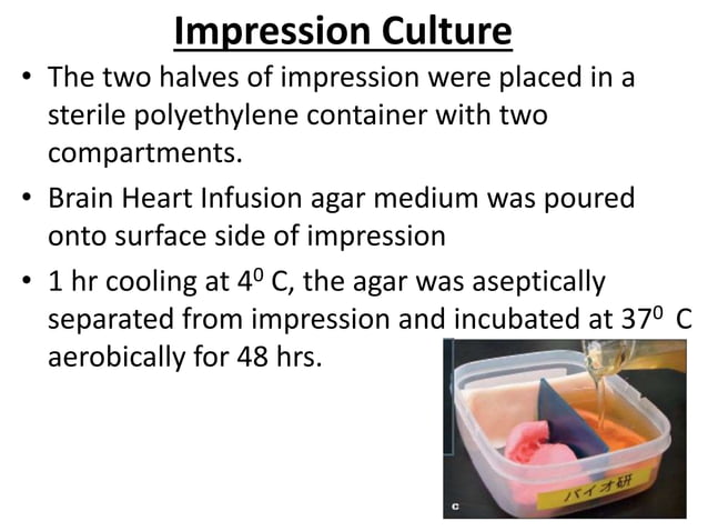 Jc impression disinfection | PPT