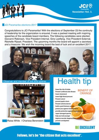 JCI Paramaribo newsletter 3rd quarter | PDF