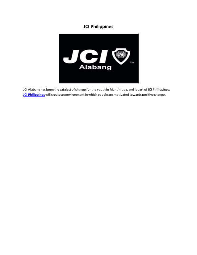 Jci philippines | PDF