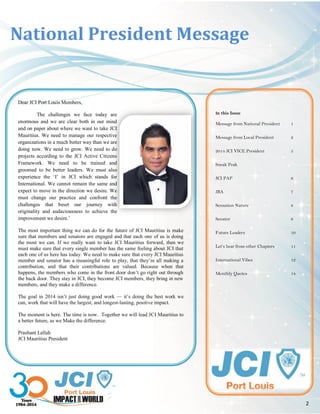 Junior Chamber International Port Louis Mauritius Newsletter 2 | PDF